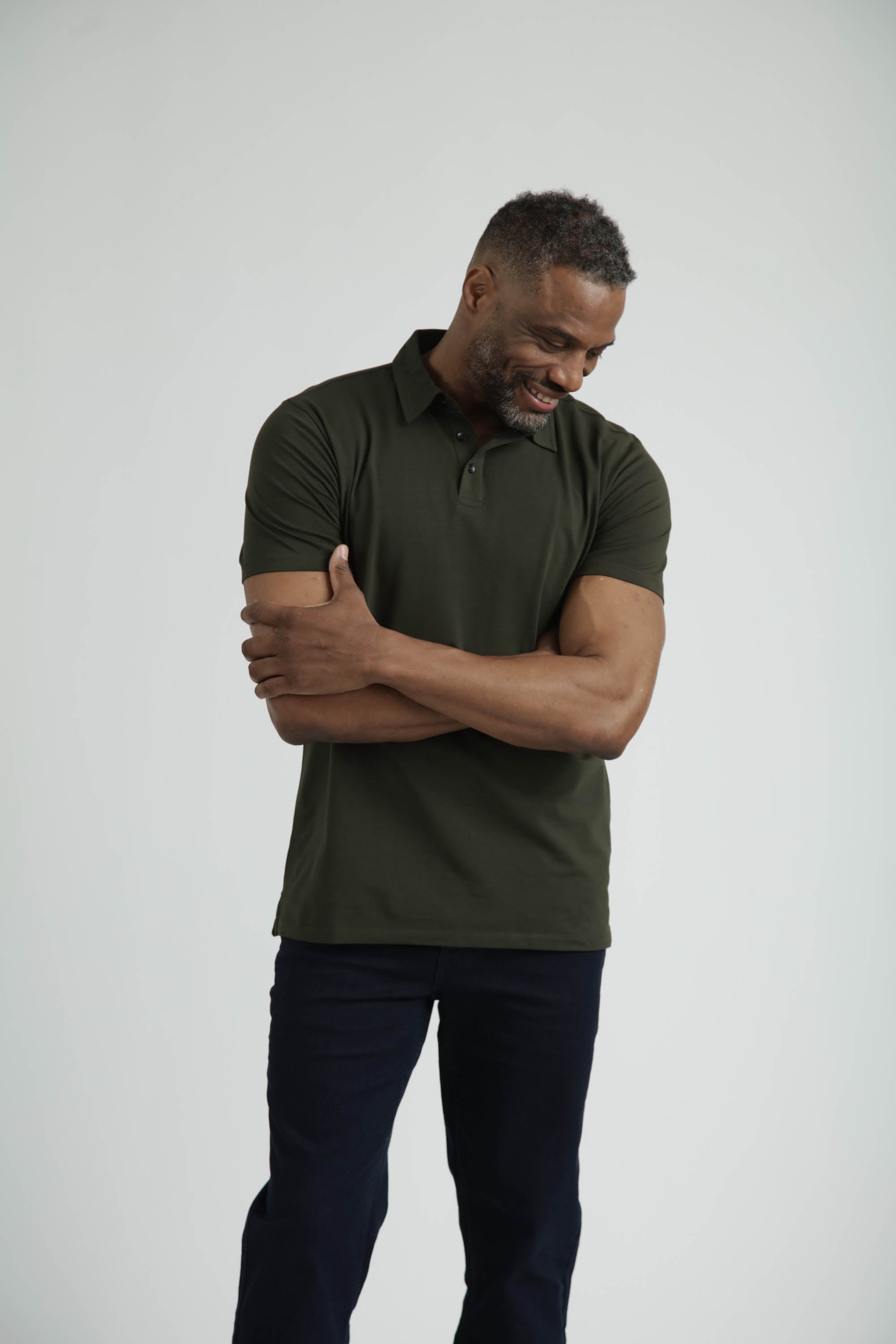 Organic Polo Shirt 3 Pack / Olive | The Perfect Jean