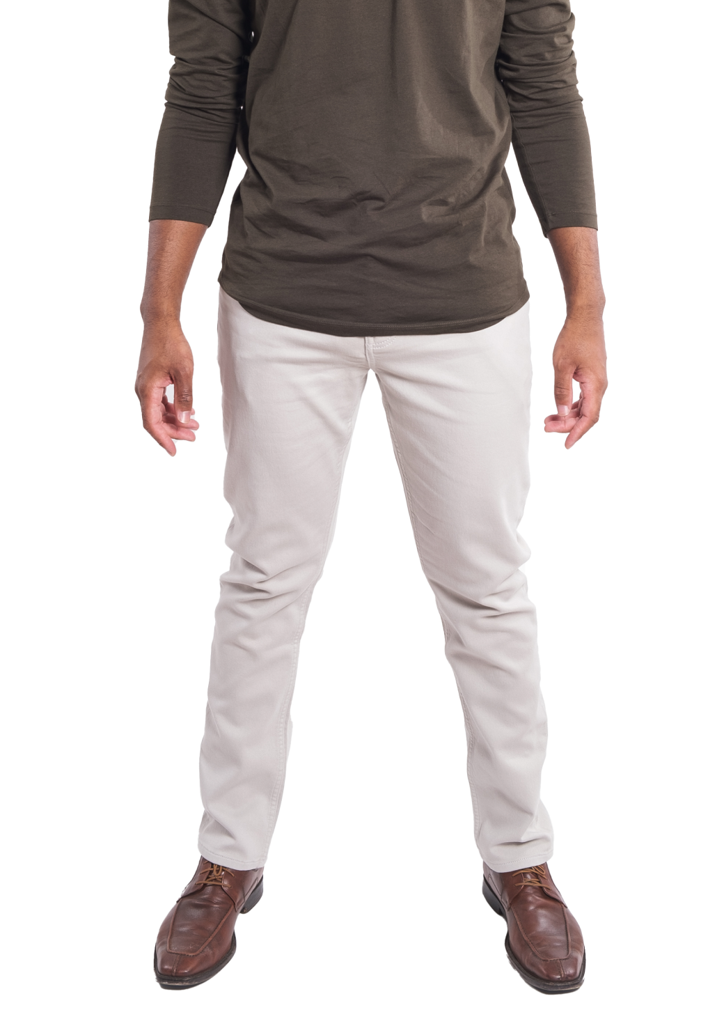 Khaki Jean / Denkhaki - Light Khaki | The Perfect Jean