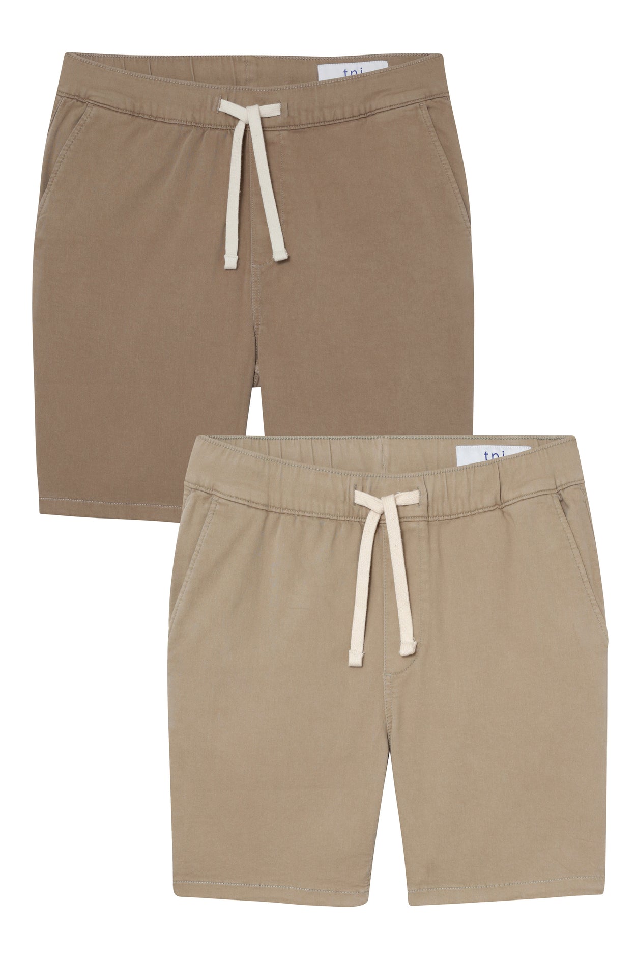 Everyday Comfort Shorts (Athletic Fit) / Dark Khaki & Light Khaki | The ...