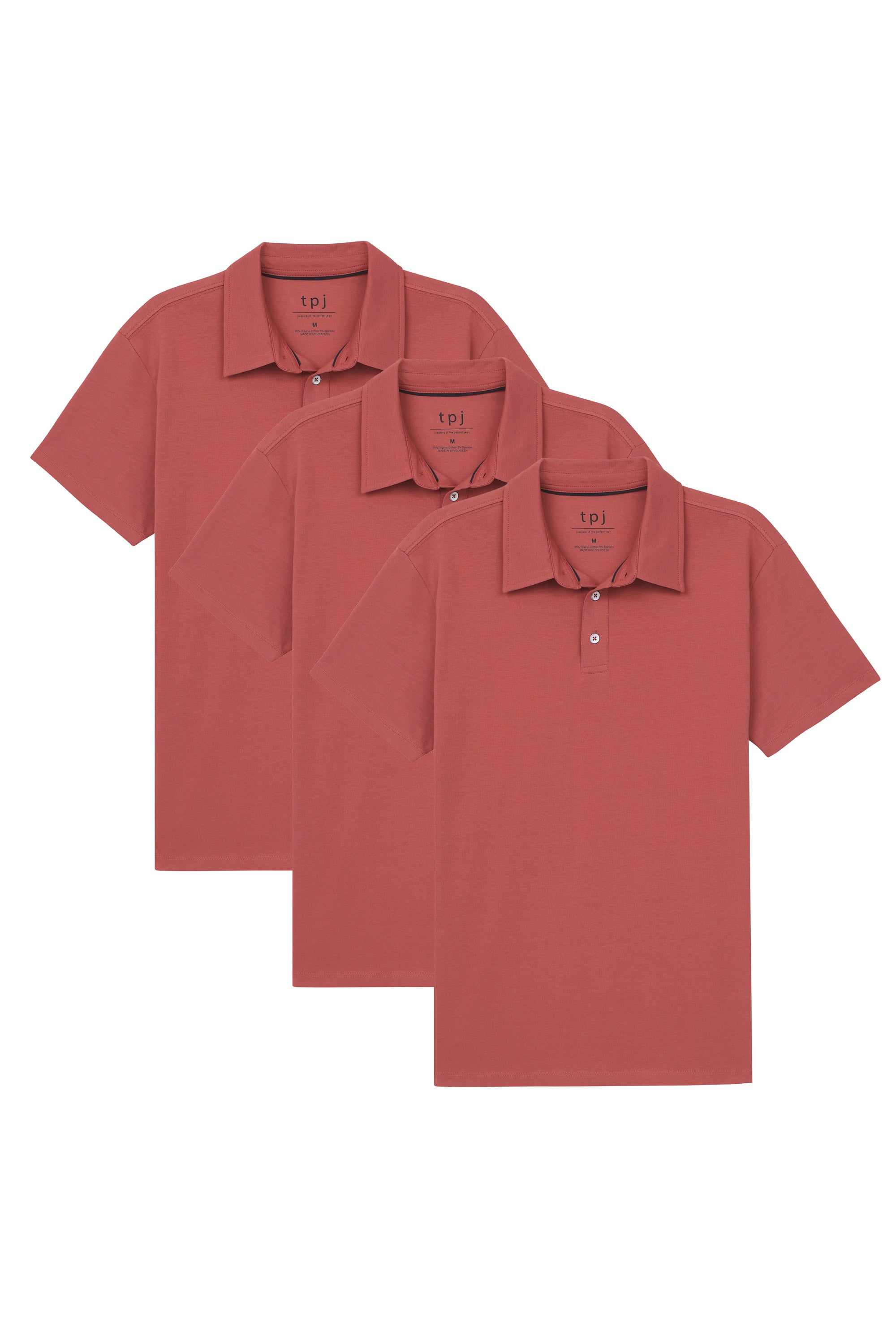 Organic Polo Shirt 3 Pack / Nantucket Red | The Perfect Jean