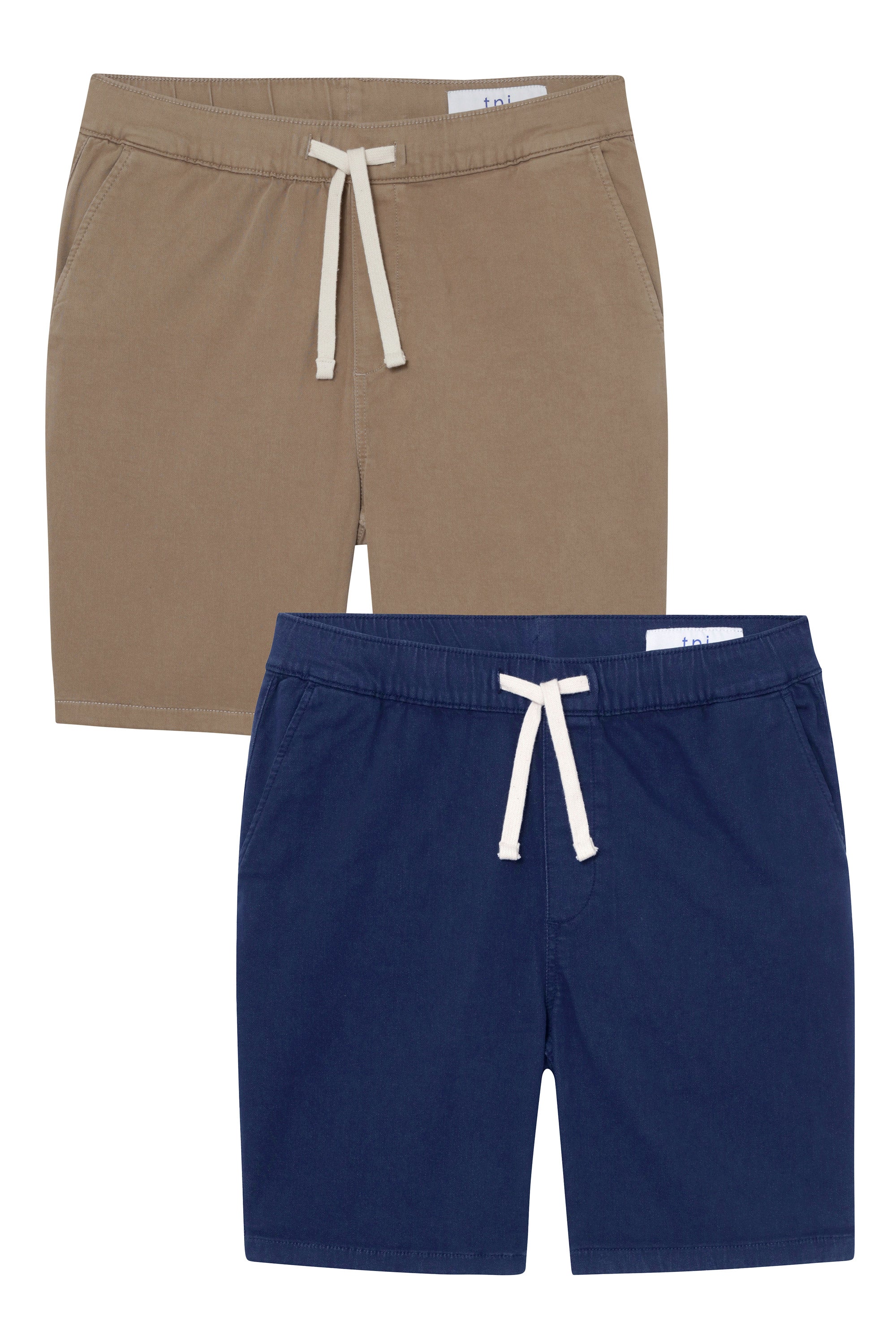 Everyday Comfort Shorts (Athletic Fit) / Dark Khaki & Navy | The ...